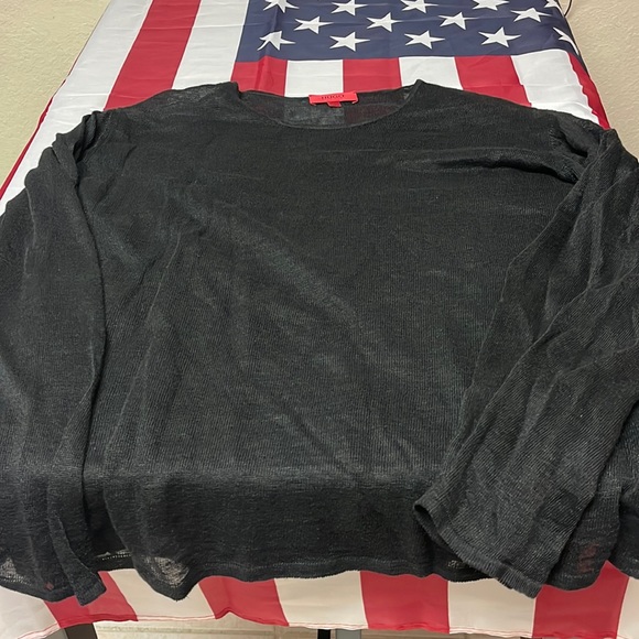 Hugo Boss | Sweaters | Hugo Boss Black Sheer Long Sleeve Disco Muscle ...